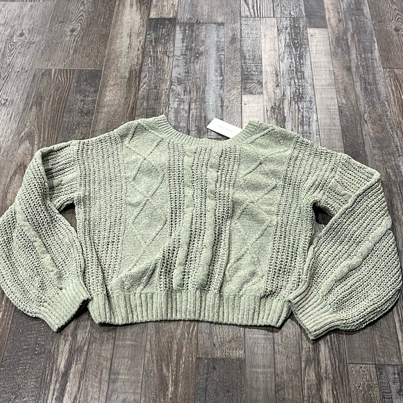 Pink Rose | Sweaters | Nwt Pink Rose Sage Green Sweater | Poshmark